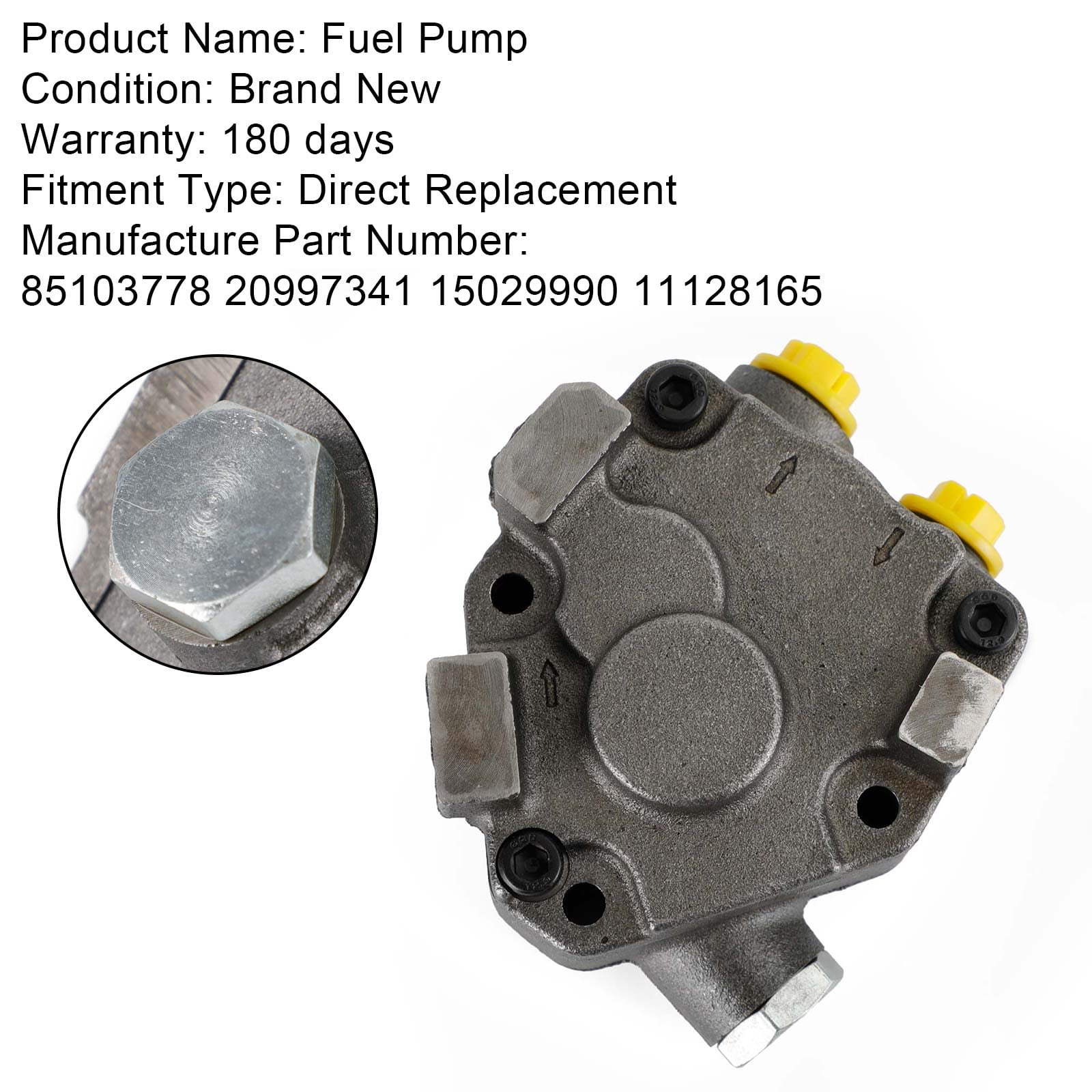 Fuel Pump 20997341 Fit for Volvo VN VNL VHD Series D11 D13 D16 Engine ...
