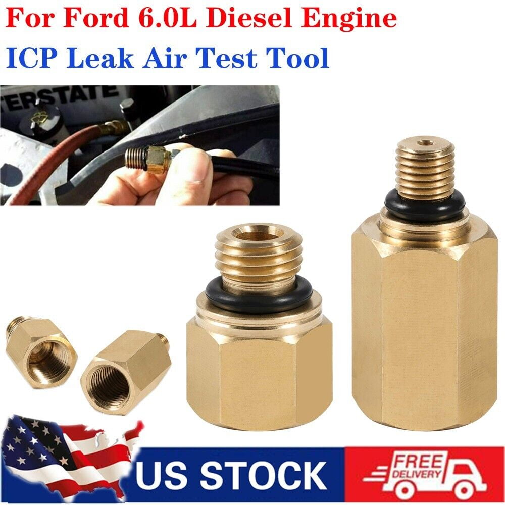 Fuel Rail Adapter Air Test Tool Gauge Kit For 6.0L Ford High Pressure ...