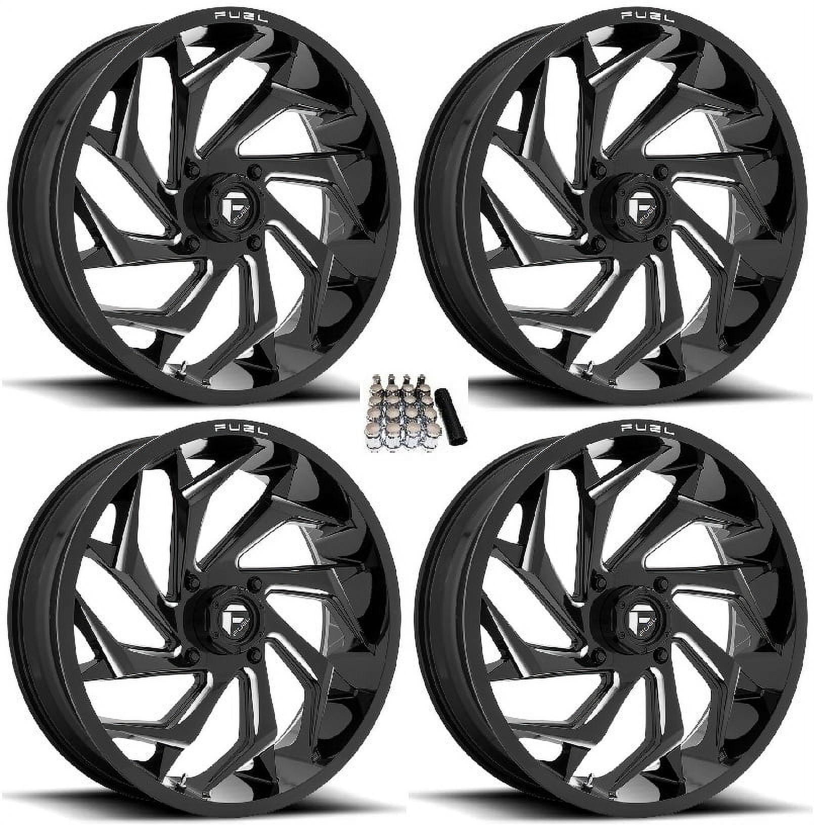 Fuel Reaction 20" UTV Wheels Black Can-Am Maverick X3 / Honda Pioneer ...
