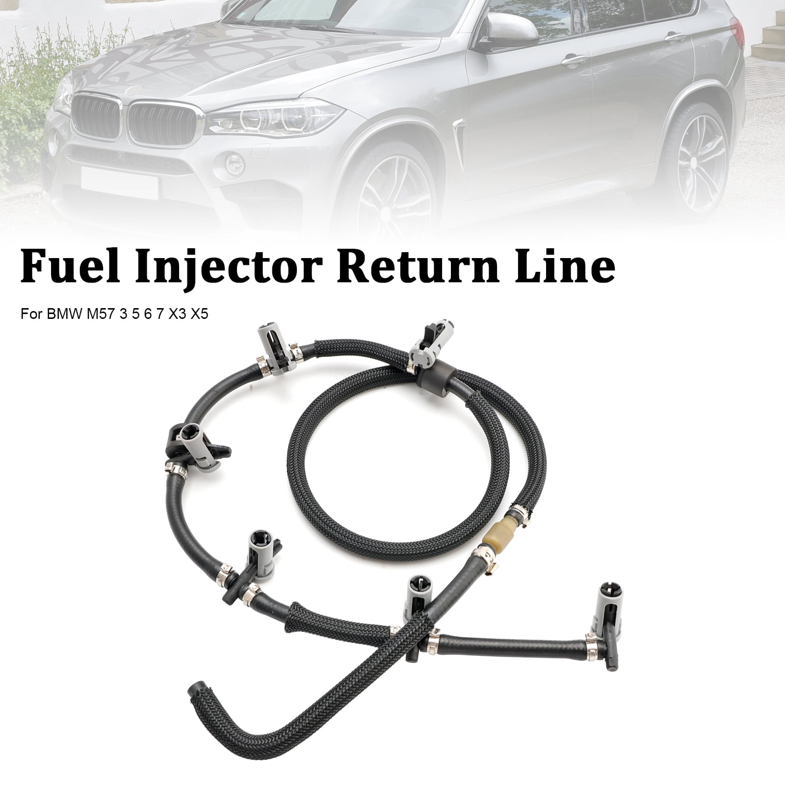 Fuel Return Line Hose Pipe Injector Hose Leak Line Fit for BMW 3 5 6 7 ...