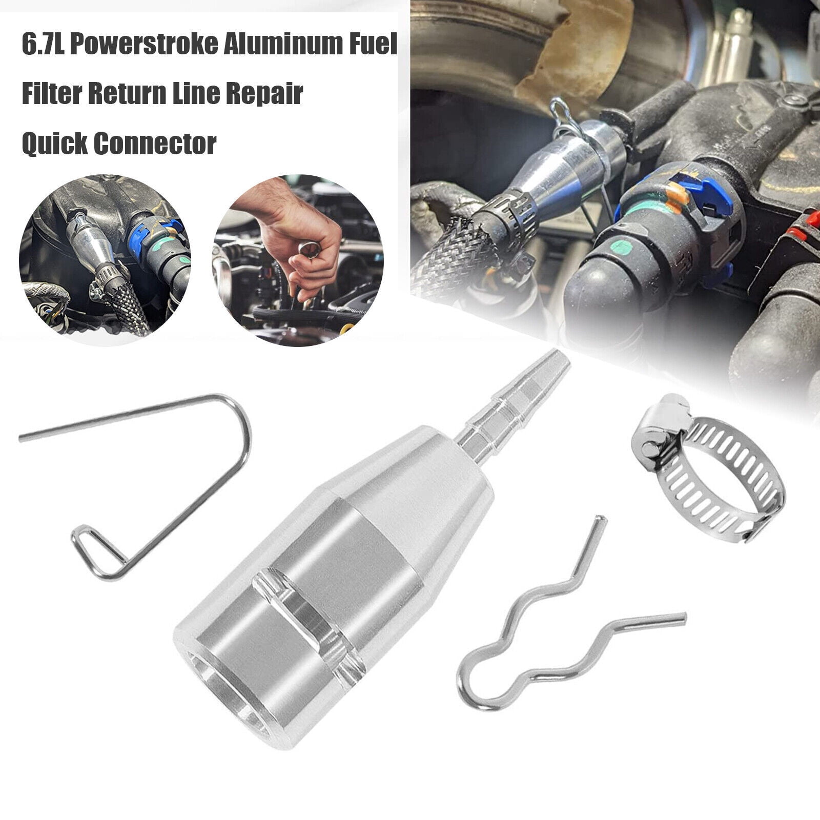 Fuel Return Line Repair Quick Connector for 17-22 Ford F250-550 ...