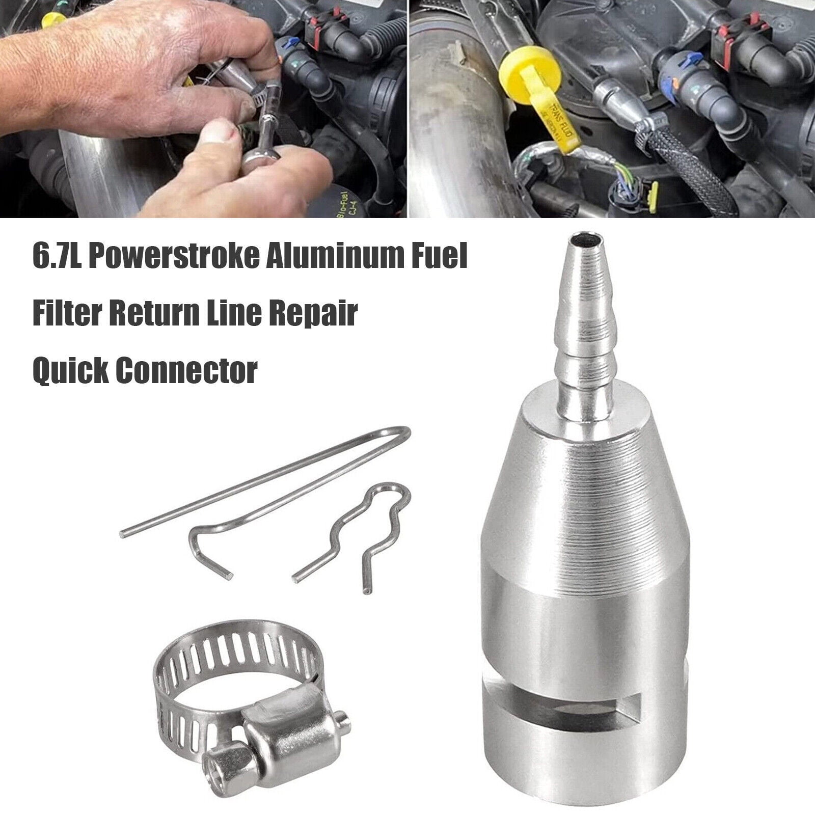 Fuel Return Line Repair Quick Connector for 17-22Ford F250-550 ...