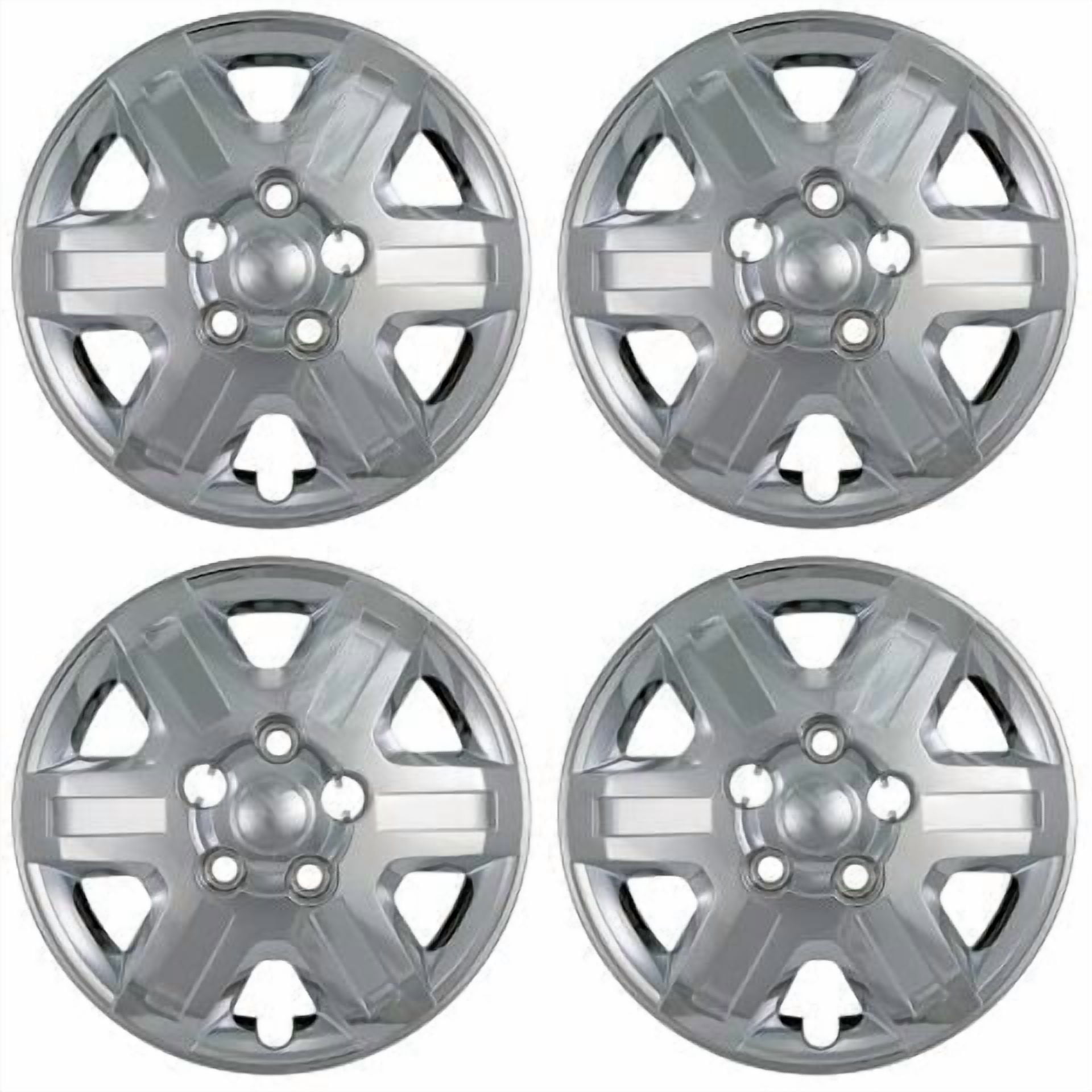 Fuel Rider Set of 4 16 inch Chrome Bolt-On Hubcaps With 6 Spoke ...