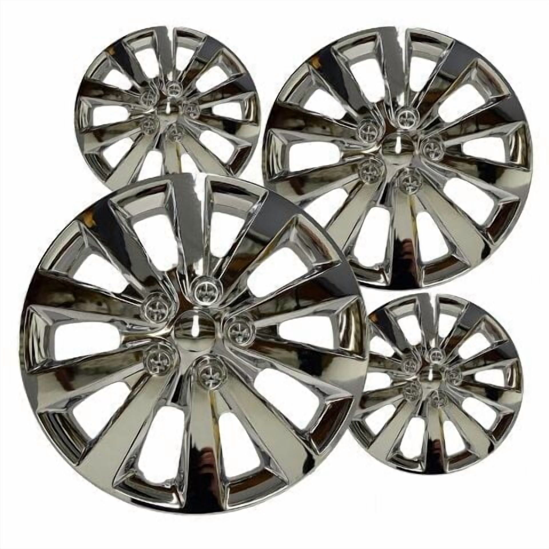 Fuel Rider Set of 4 16 inch Chrome Snap-On Hubcaps Compatible With 13 ...