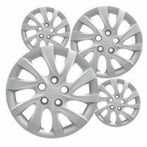 Fuel Rider Set of 4 14 inch Silver Snap-On Hubcaps With 6 Spoke ...