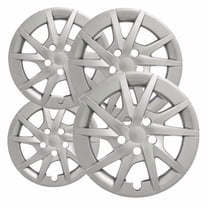 Fuel Rider Set of 4 14 inch Silver Snap-On Hubcaps With 6 Spoke ...