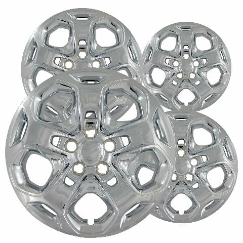 Fuel Rider Set of 4 17 inch Chrome Bolt-On Hubcaps With 5 Spoke ...