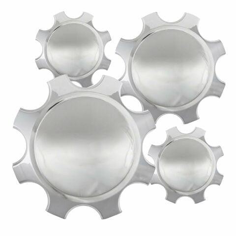 Fuel Rider Set of 4 Chrome ABS Center Caps Compatible with 2011-2023 ...