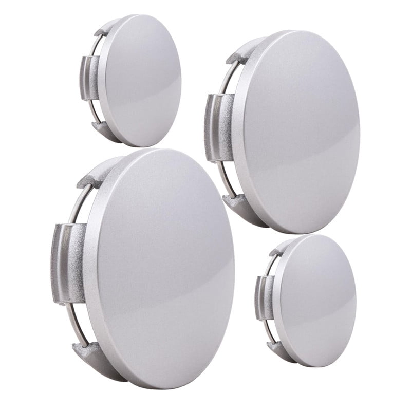 Fuel Rider Set of 4 Silver ABS Center Caps Compatible with Select Years ...