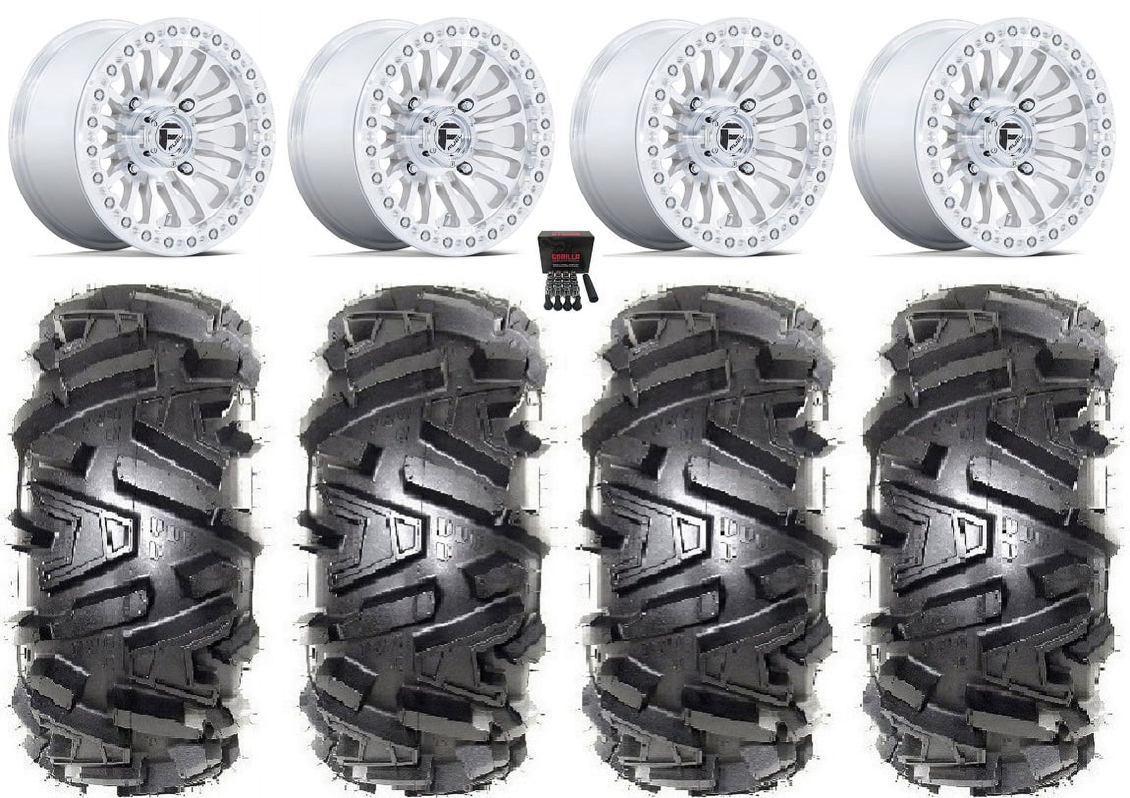 Fuel Rincon Bdlk 15" Wheels Mh 28" Moto MTC Tires Sportsman RZR Ranger ...