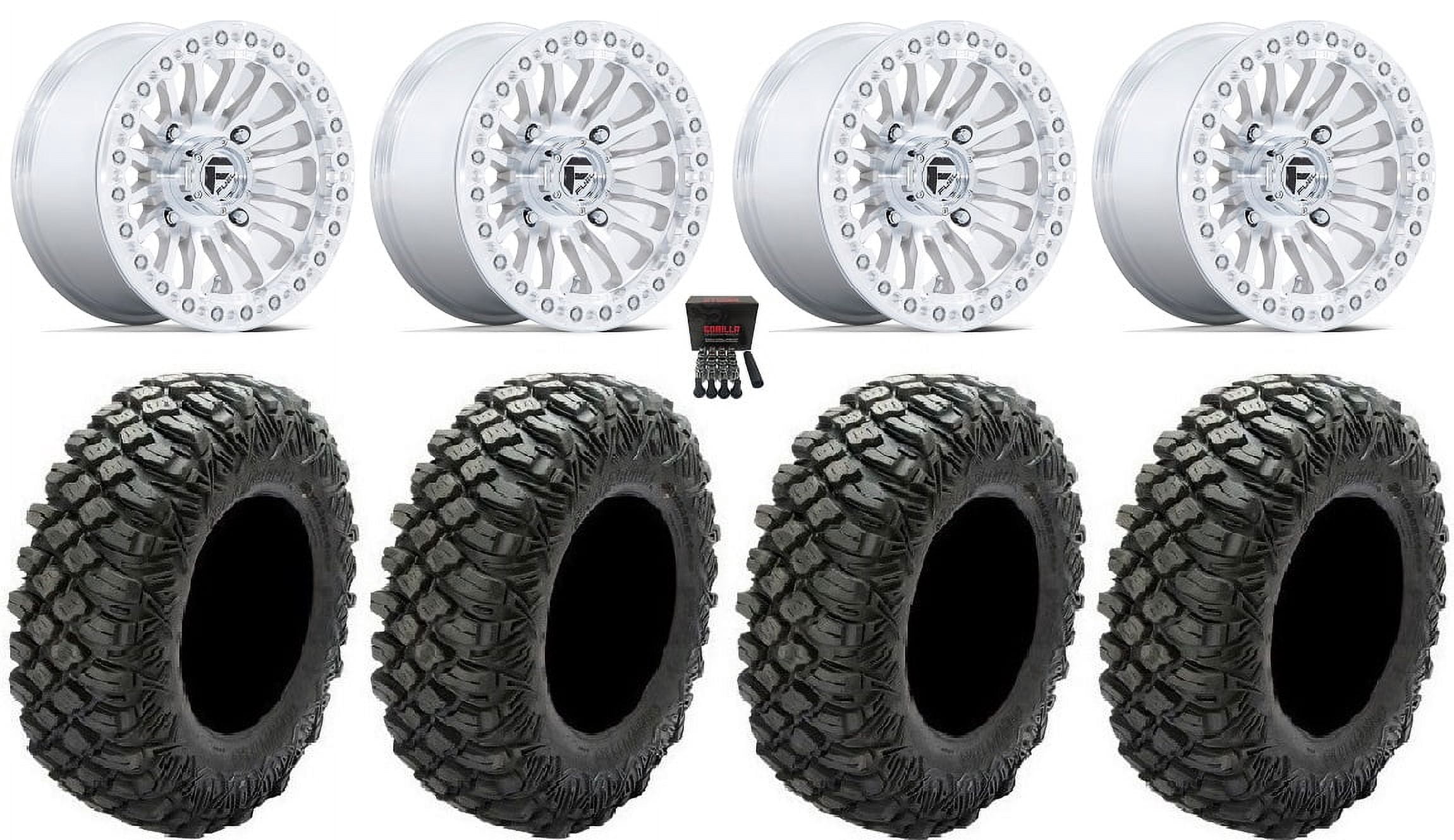 Fuel Rincon Bdlk 15" Wheels Mh 30" Crawler XR Tires Can-Am Maverick X3 ...