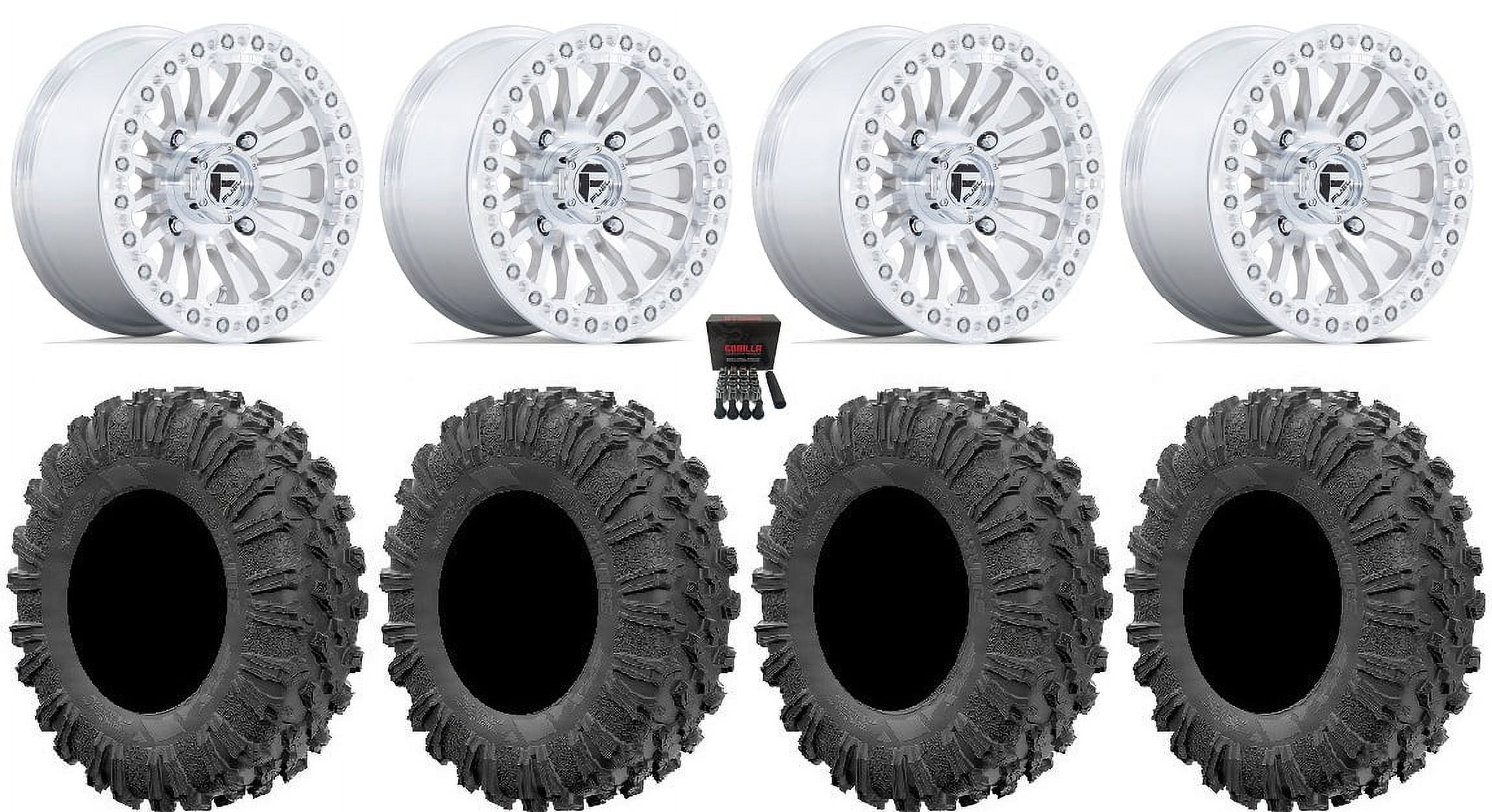Fuel Rincon Bdlk 15" Wheels Mh 30" MotoRavage Tires Polaris RZR XP 1000 / PRO XP / Ranger XP 900 ...