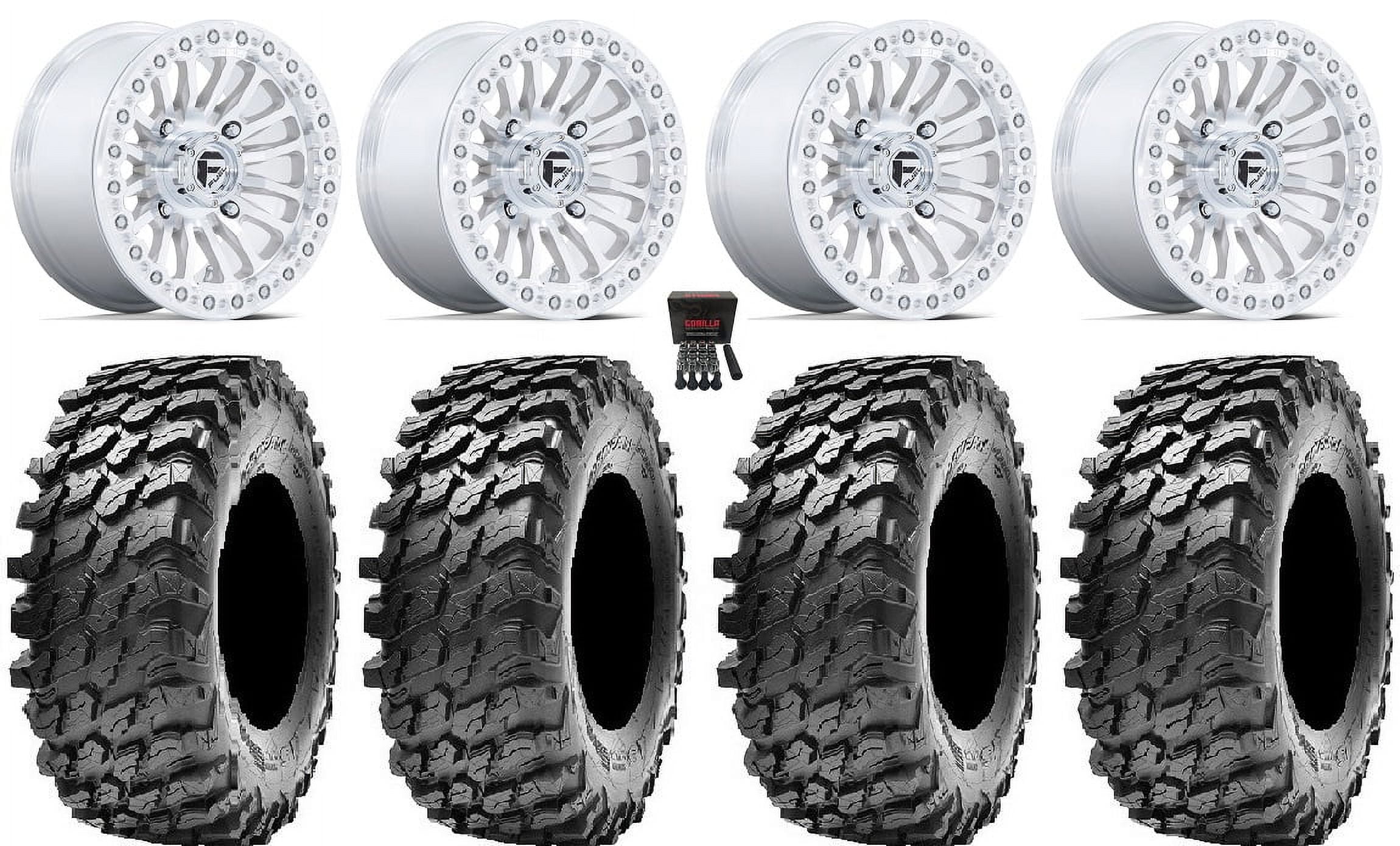 Fuel Rincon Bdlk 15" Wheels Mh 30" Rampage Tires Can-Am Commander ...