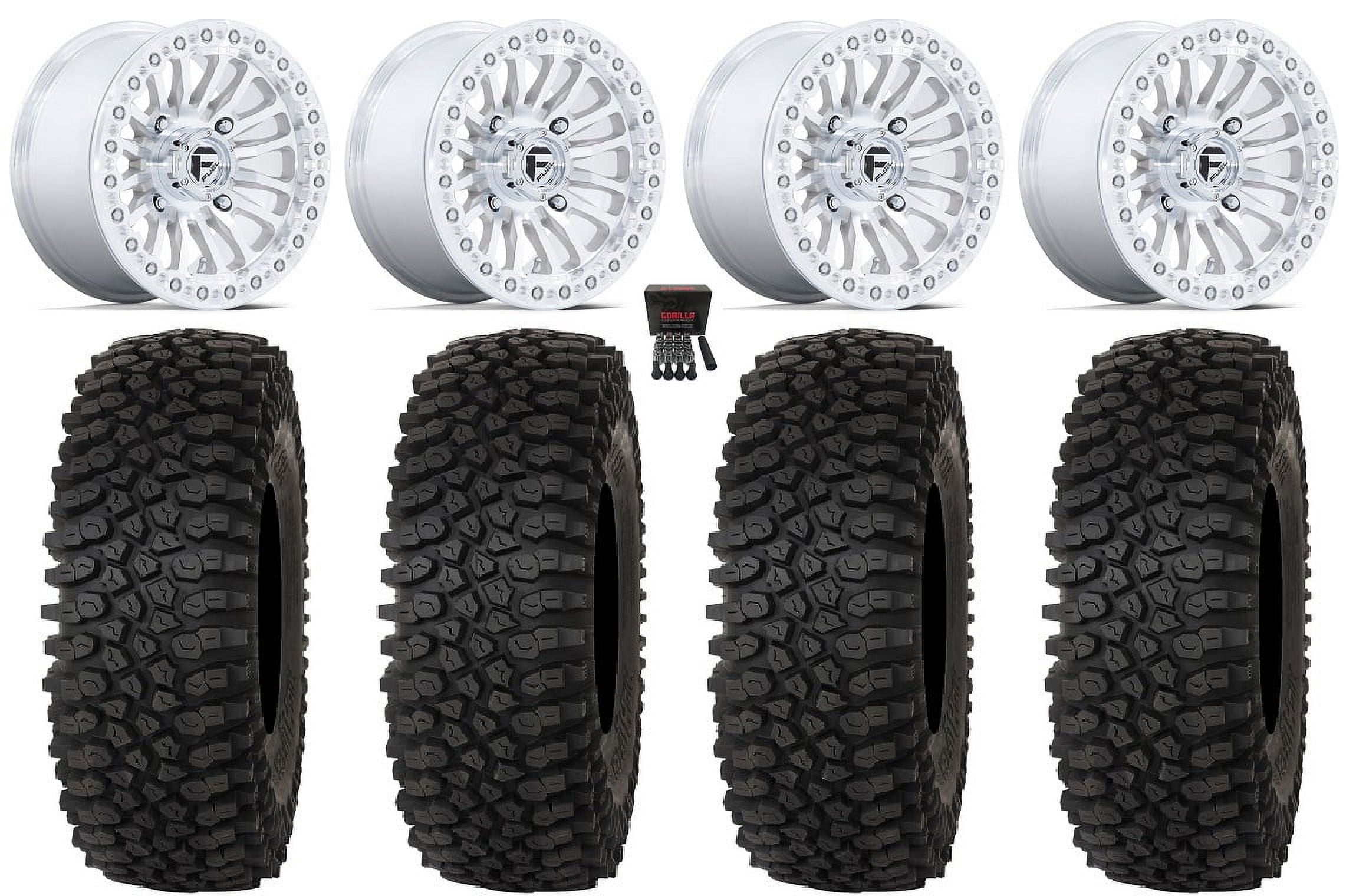 Fuel Rincon Bdlk 15" Wheels Mh 33" Roctane STX Tires Can-Am Maverick X3 ...