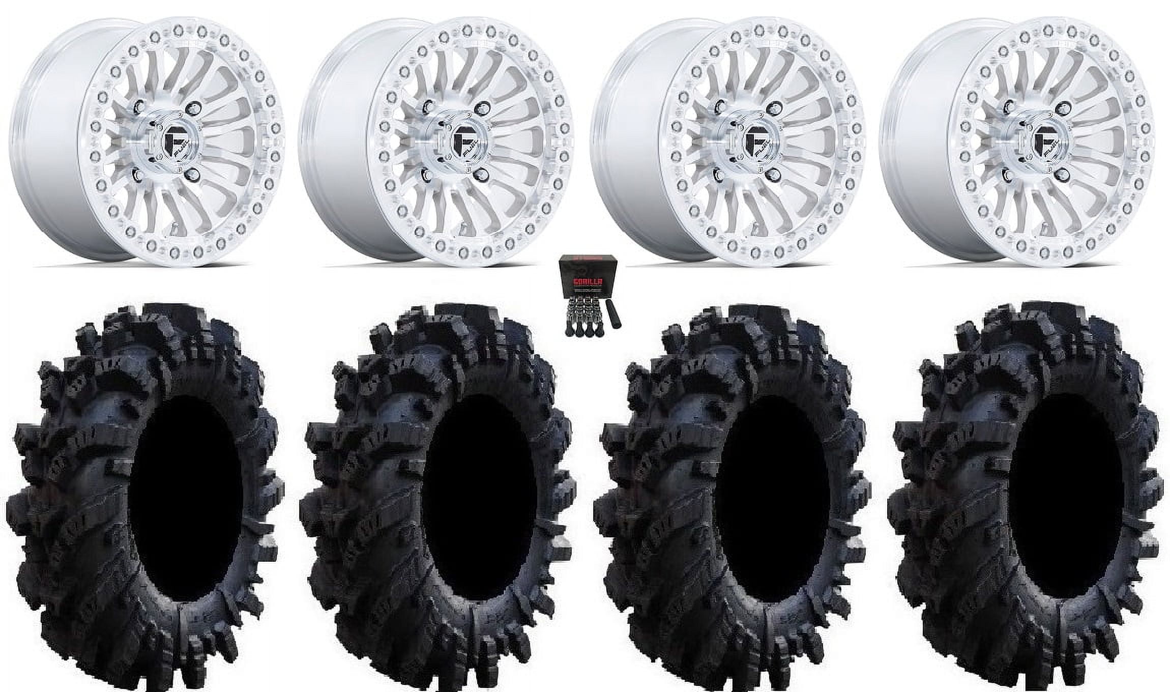 Fuel Rincon Bdlk 15" Wheels Mh 34" Intimidator Tires Can-Am Commander ...