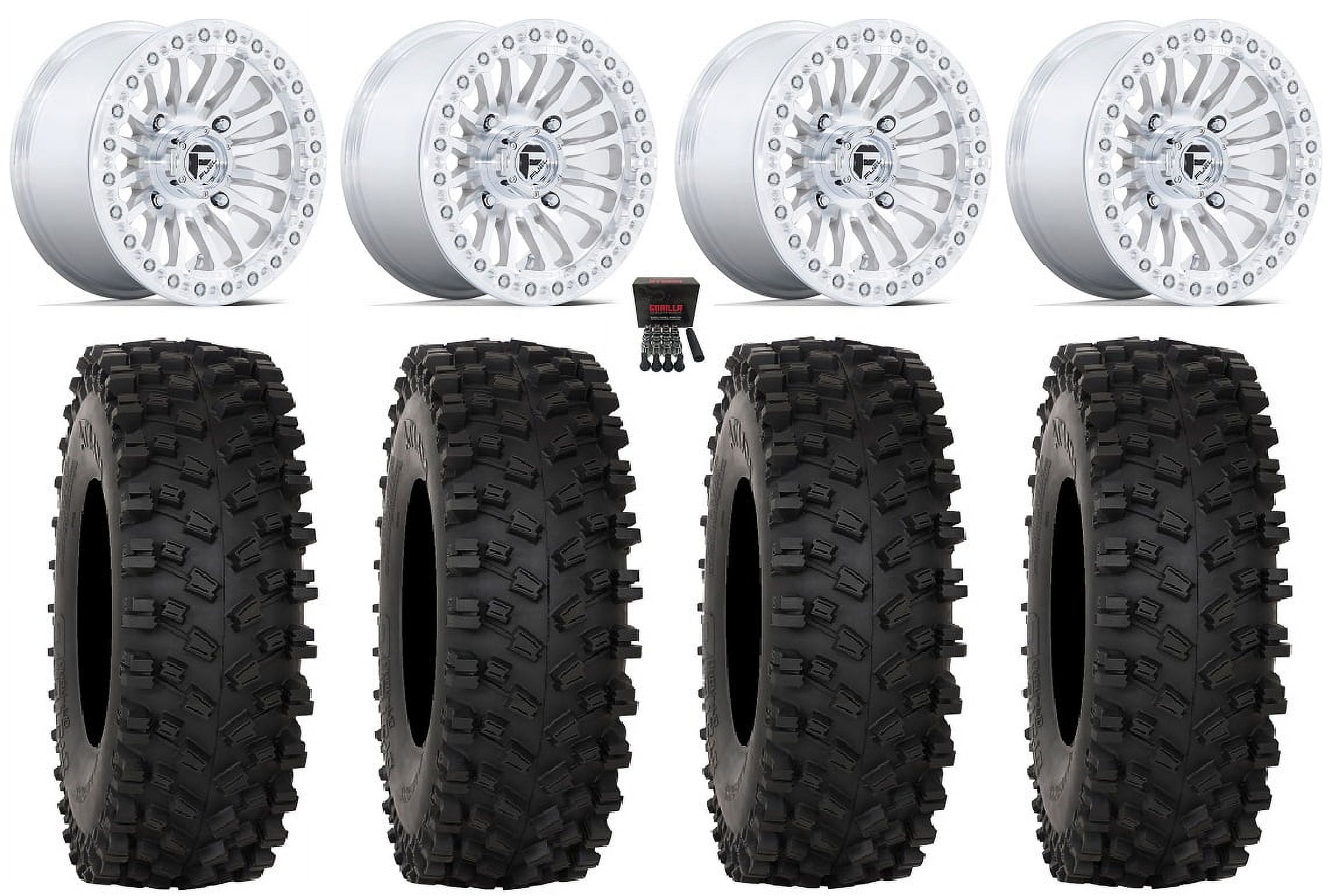 Fuel Rincon Bdlk 15" Wheels Mh 35" ATX470 Tires Can-Am Maverick X3 ...
