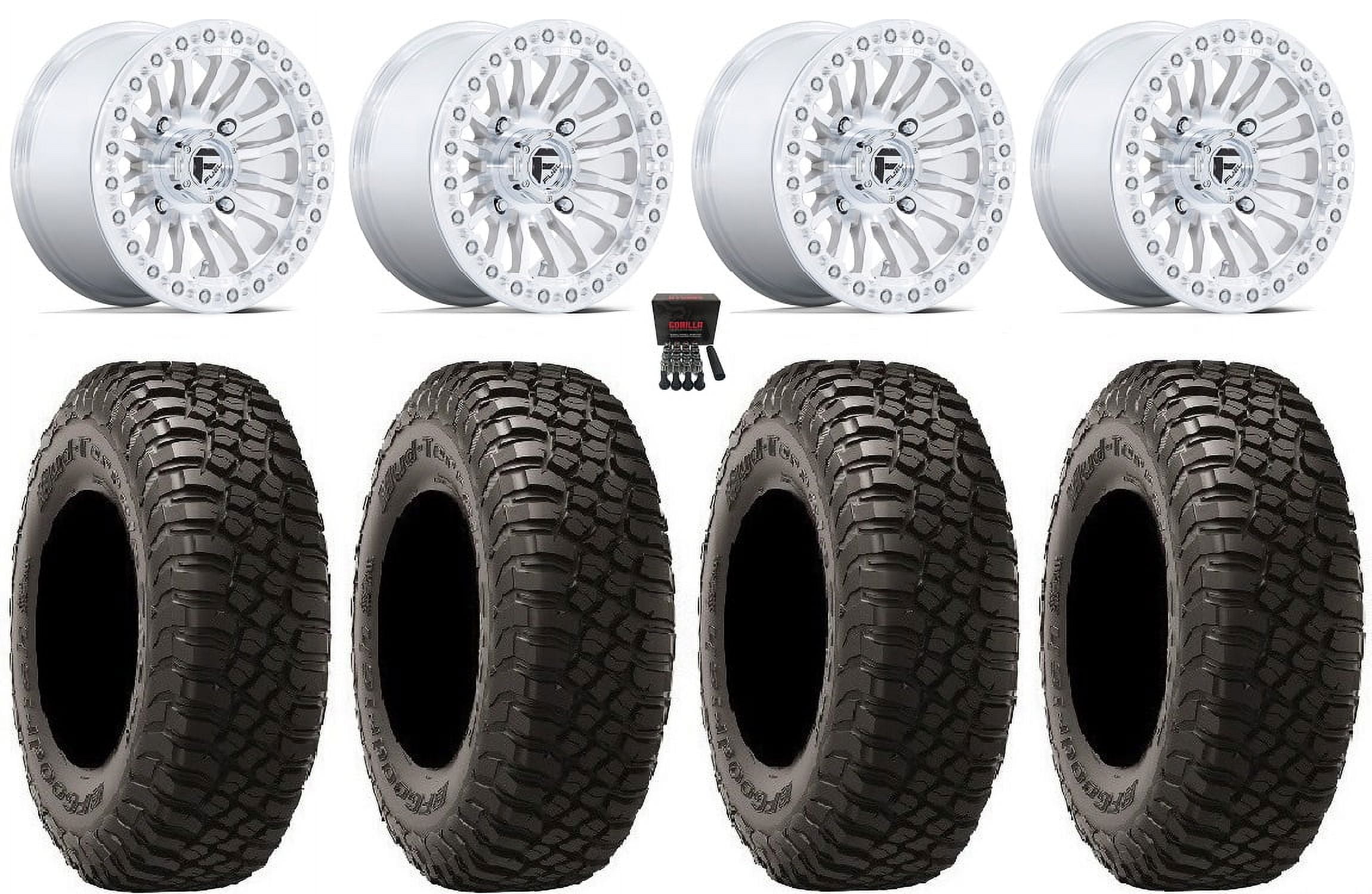 Fuel Rincon Bdlk 15" Wheels Mh 35" BFG KM3 Tires Yamaha Viking ...