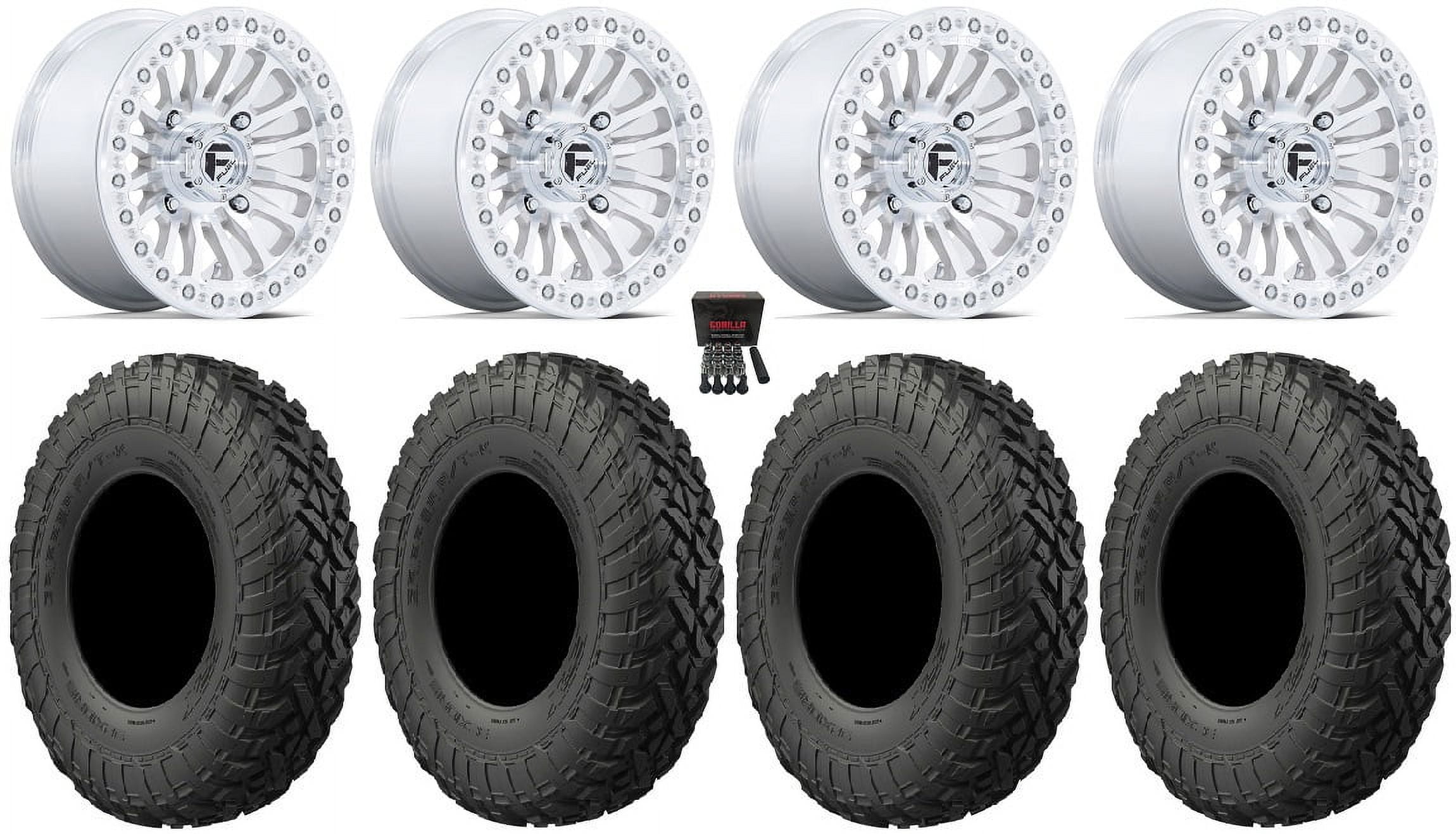 Fuel Rincon Bdlk 15" Wheels Mh 35" Gripper T/R/K Tires Sportsman RZR ...