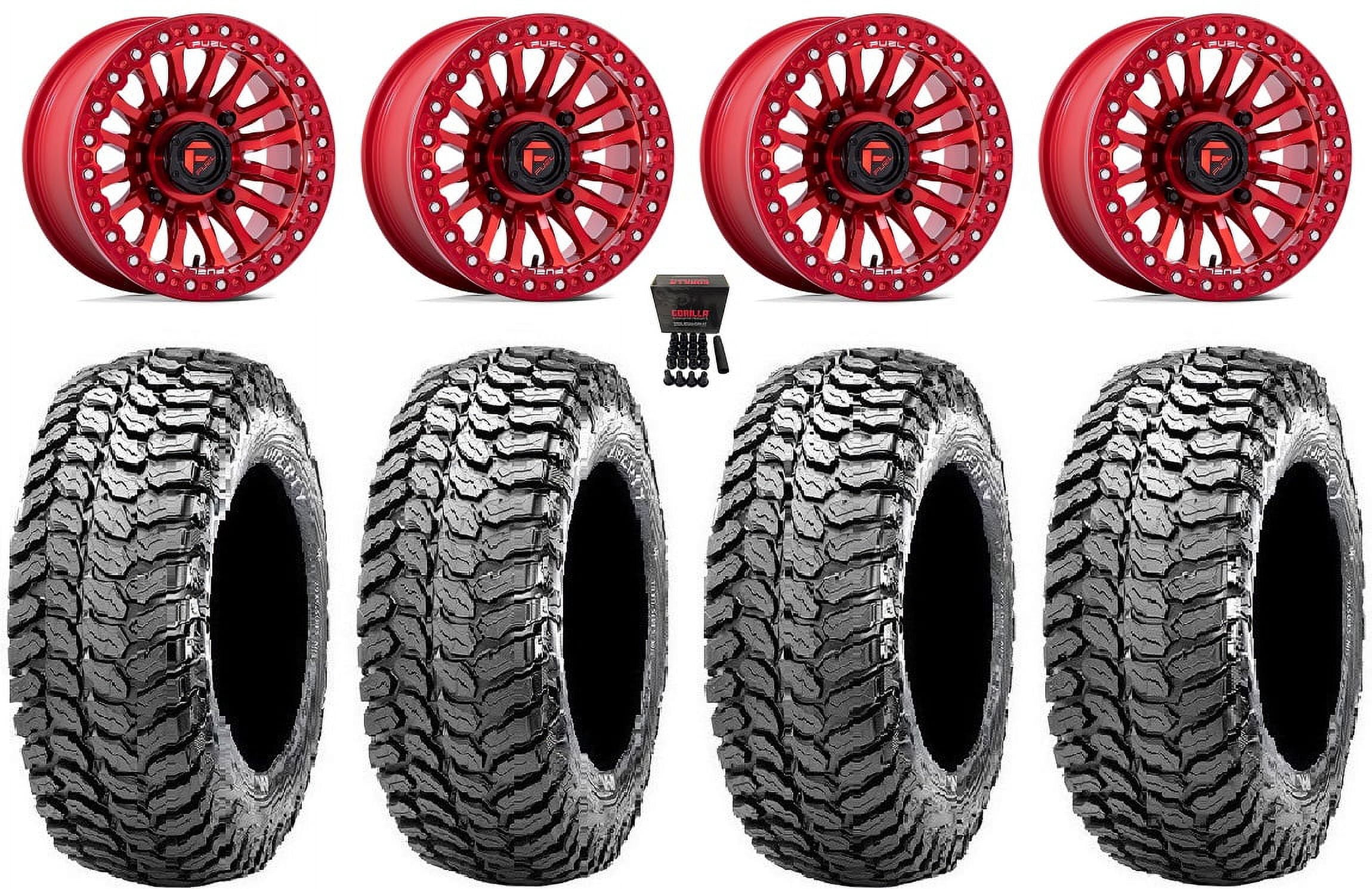 Fuel Rincon Bdlk 15" Wheels Red 29" Liberty Tires Can-Am Maverick X3 ...