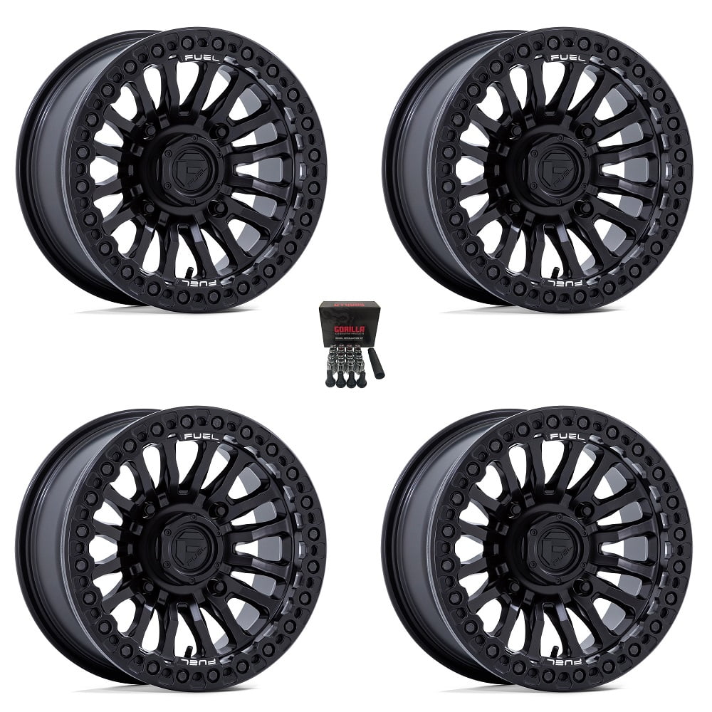 Fuel Rincon Beadlock 15" Wheels Blackout Honda Pioneer - Walmart.com