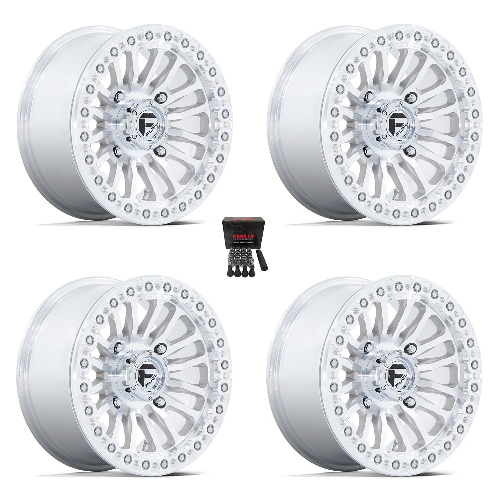 Fuel Rincon Beadlock 15" Wheels Machined Polaris RZR 1000 XP / Ranger ...
