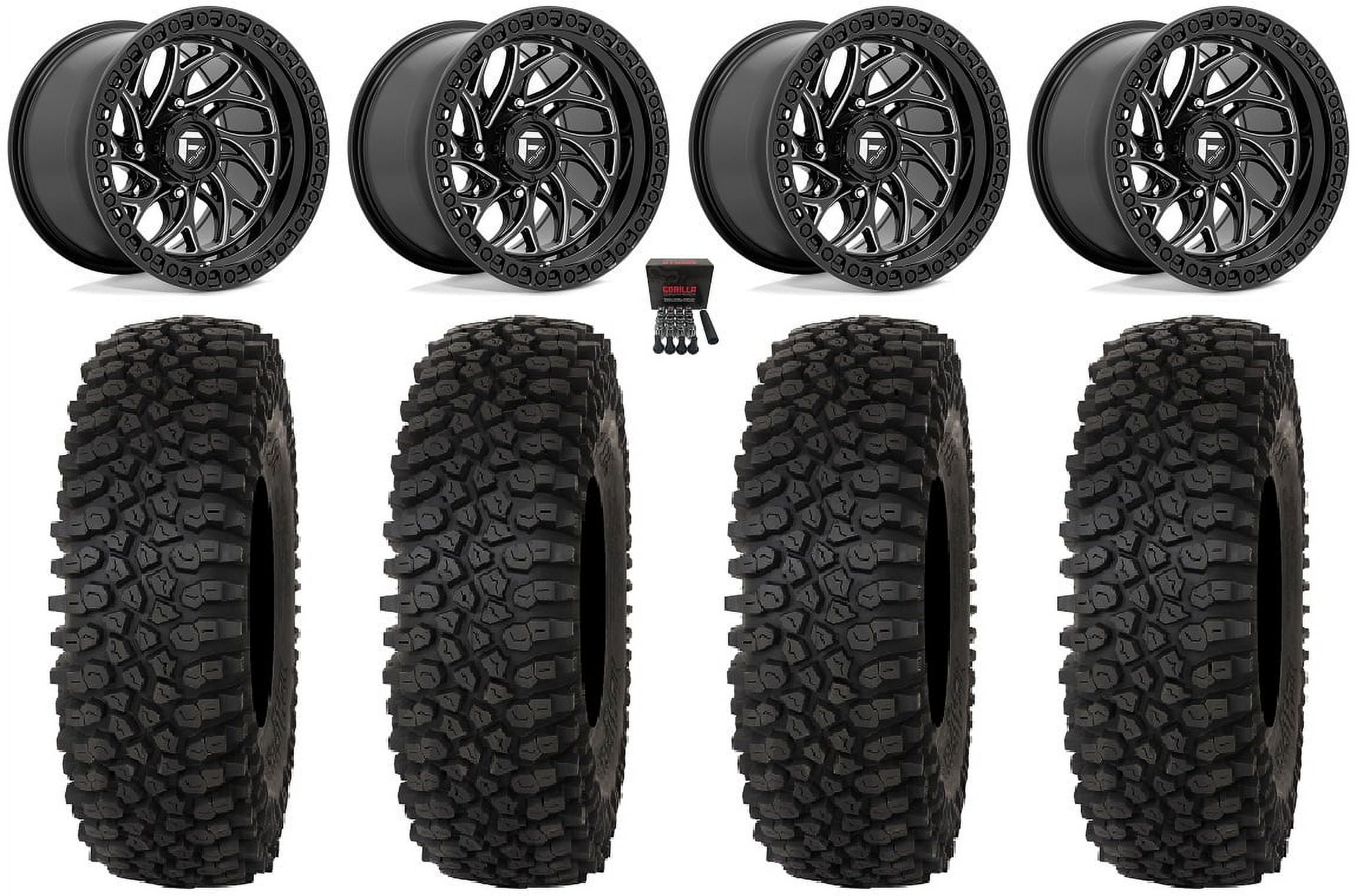 Fuel Runner 15" Wheels Bk 32" Roctane ST Tires Sportsman RZR Ranger ...