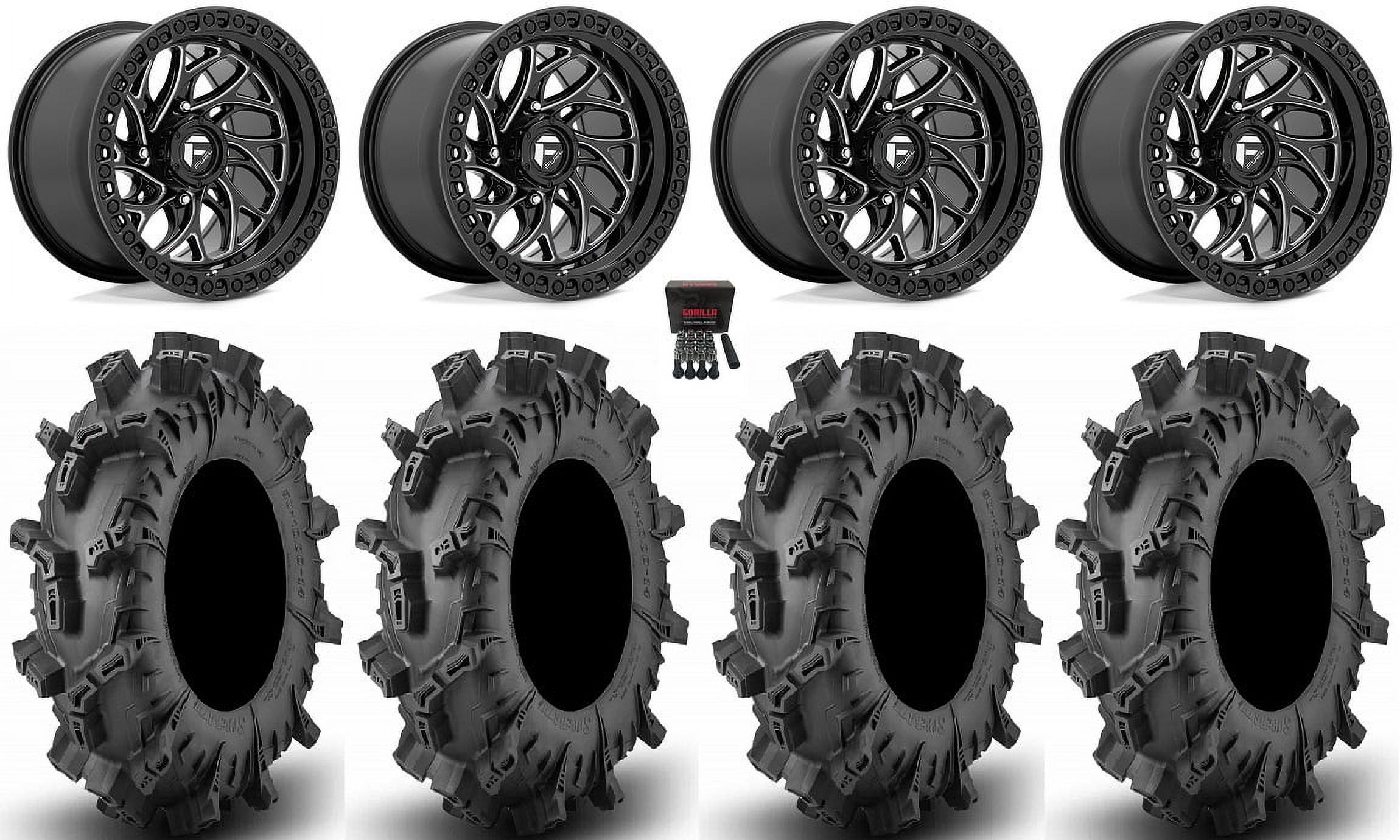 Fuel Runner 15" Wheels Bk 32" Terminator Max Tires Can-Am Maverick X3 ...