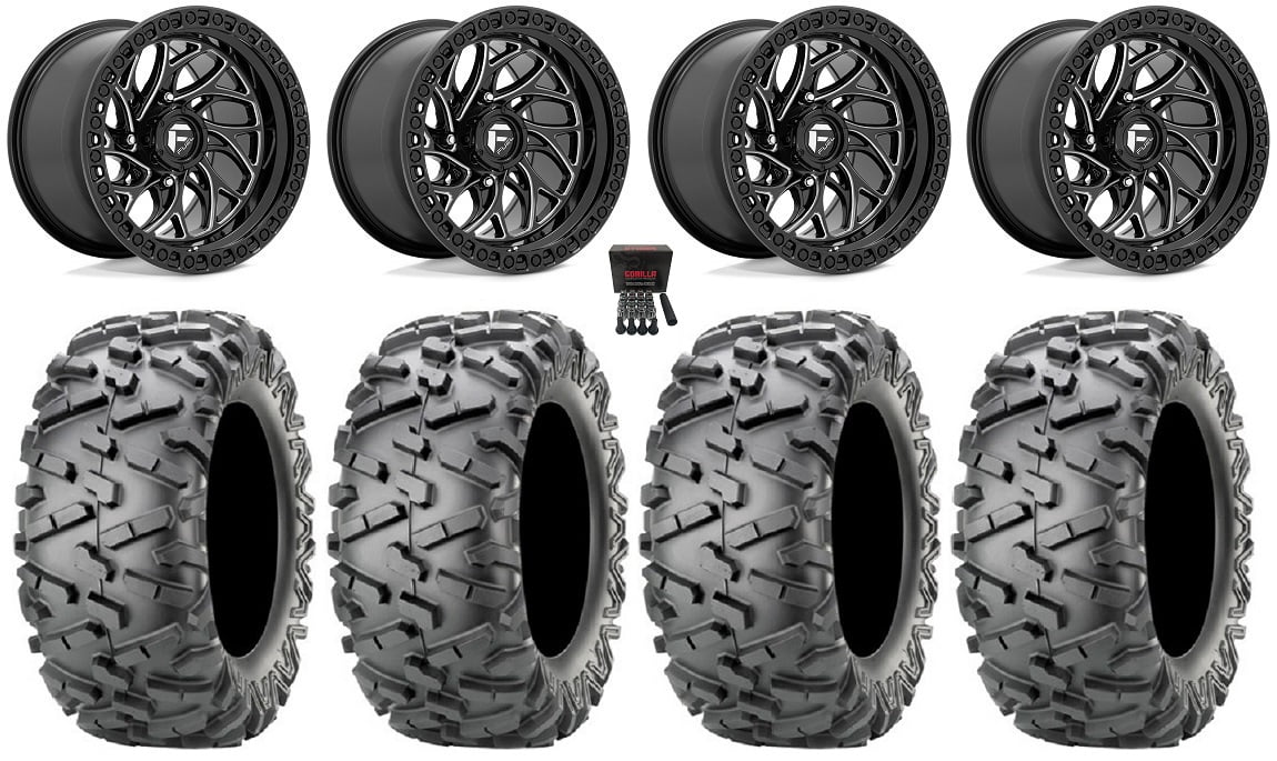 Fuel Runner 15" Wheels Black 30" Big Horn 2.0 Tires Can-Am Commander ...
