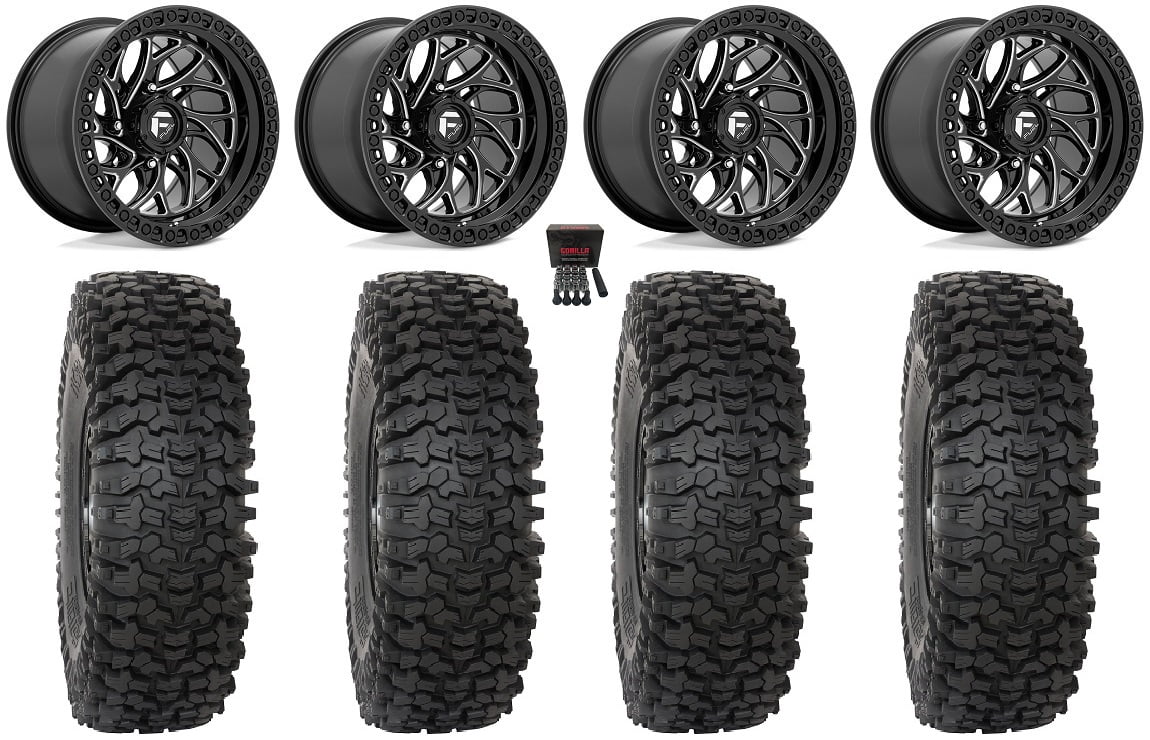 Fuel Runner 15" Wheels Black 37" RC500 Tires Can-Am Commander Maverick ...