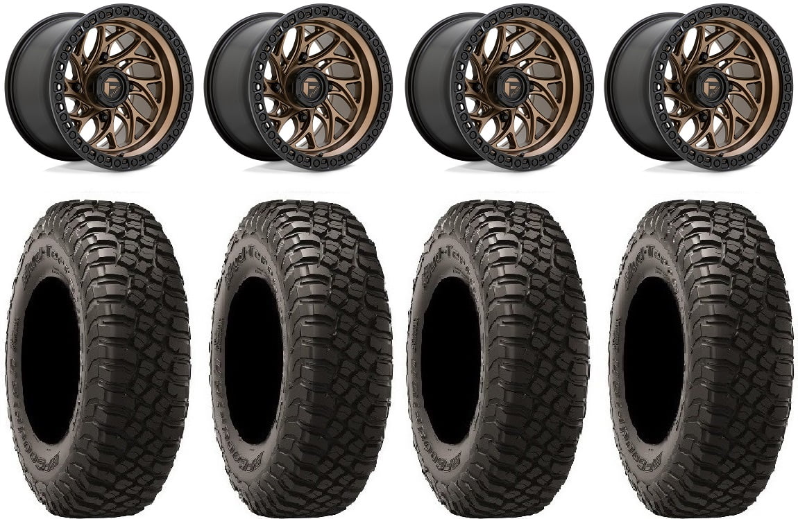 Fuel Runner 15" Wheels Br 30" BFG KM3 Tires Can-Am Maverick X3 / Honda ...