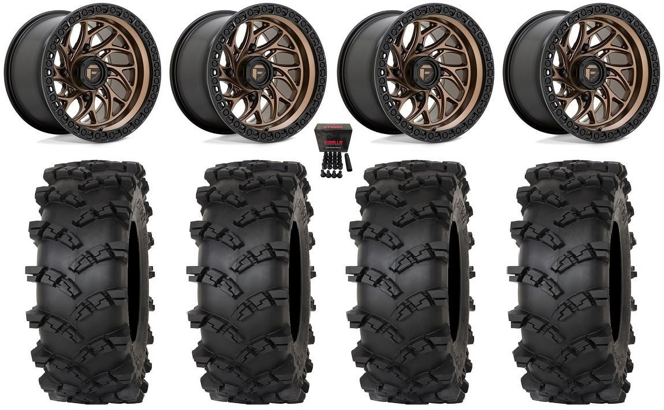 Fuel Runner 15" Wheels Br 32" Outlaw M/T Tires Polaris RZR XP 1000 ...