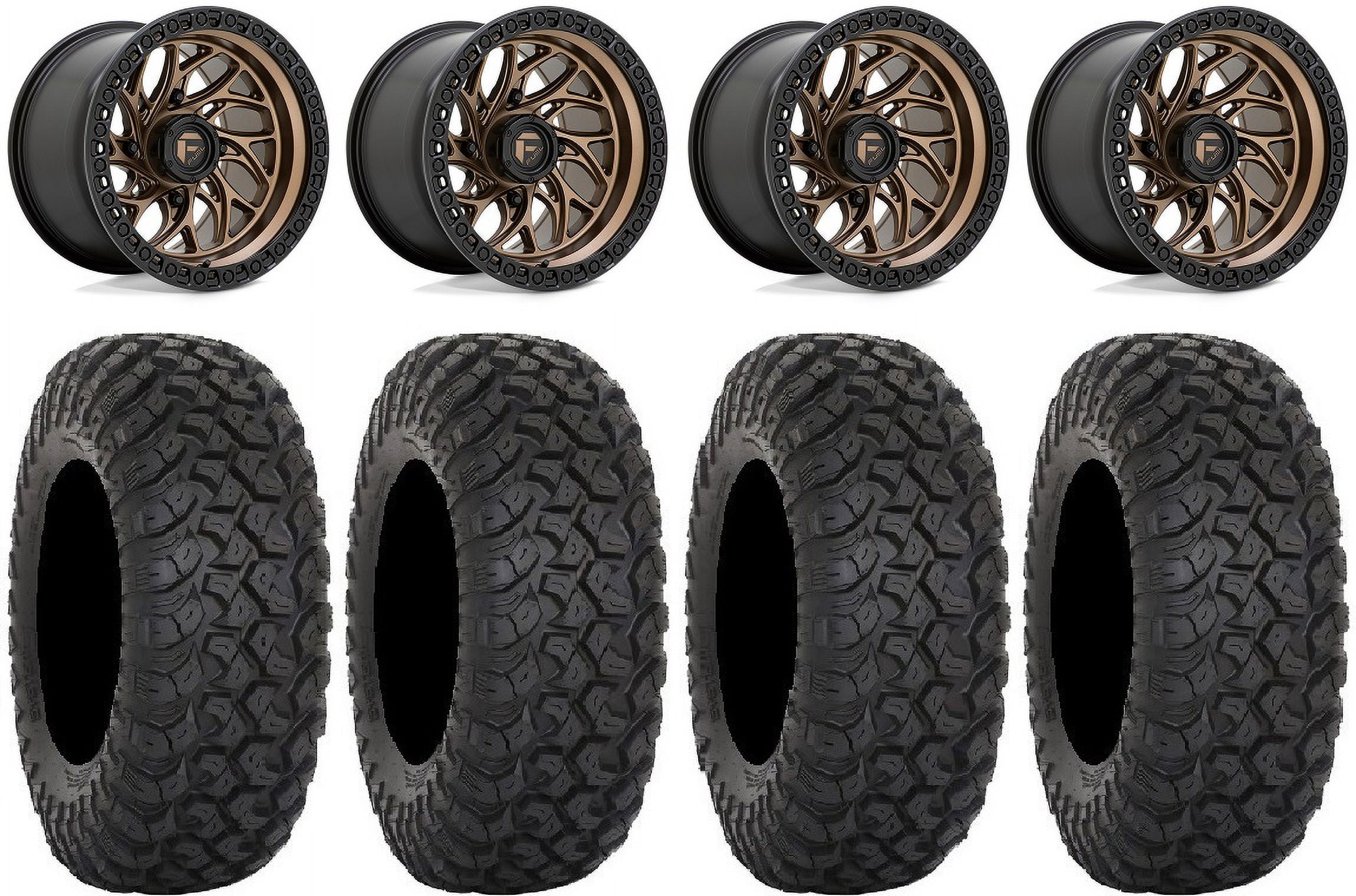 Fuel Runner 15" Wheels Br 32" RT320 Tires Polaris RZR XP 1000 / PRO XP ...