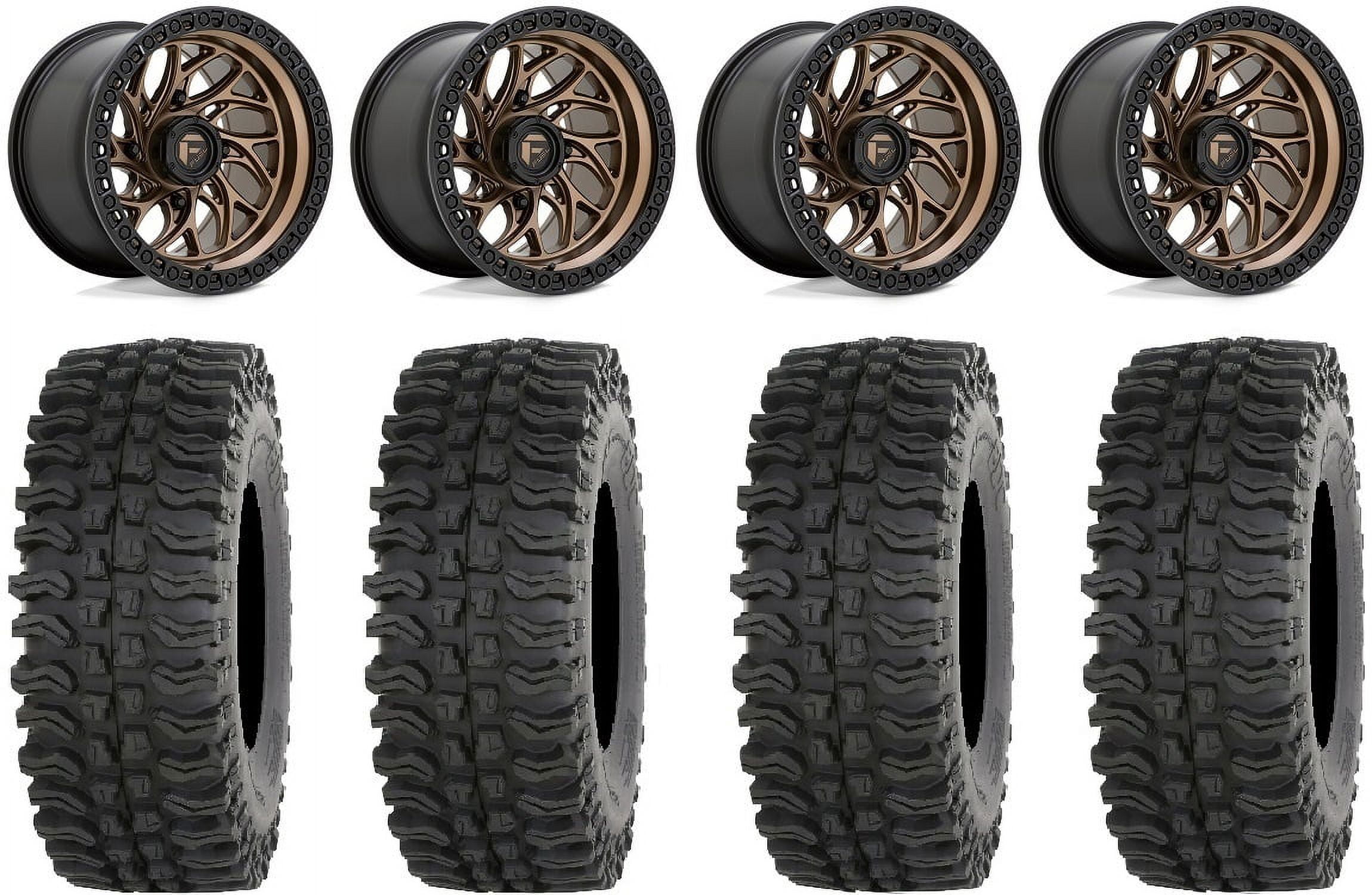 Fuel Runner 15" Wheels Br 33" BDC Tires Can-Am Maverick X3 / Honda ...