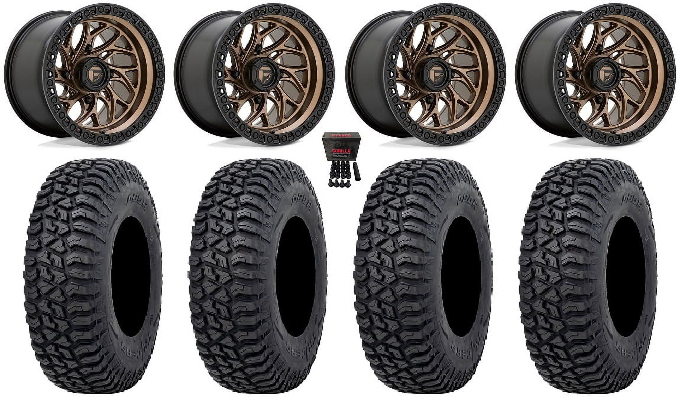 Fuel Runner 15" Wheels Bronze 32" Tricera Tires Can-Am Maverick X3 ...