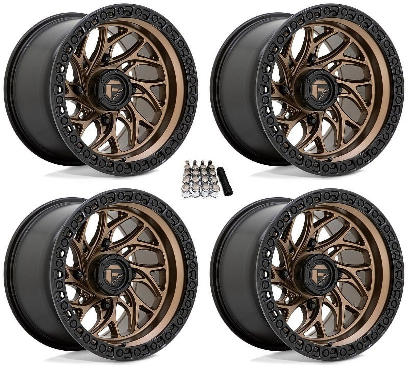 Fuel Runner 15x7/15x10 UTV Wheels Bronze Can-Am Maverick X3 / Honda ...
