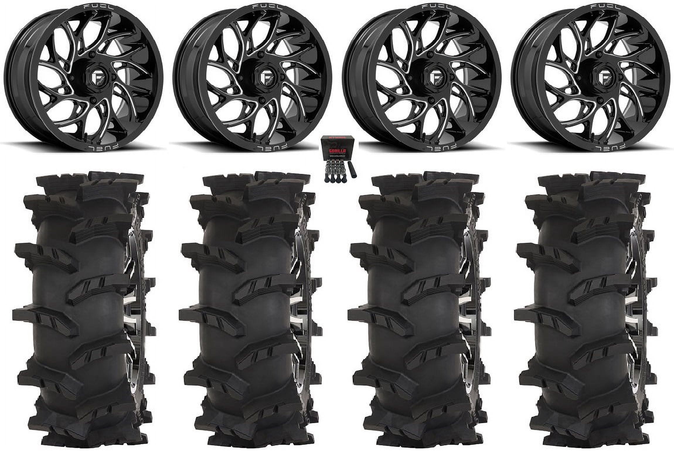 Fuel Runner 18" Wheels Black 33" Outlaw Max Tires Can-Am Commander ...