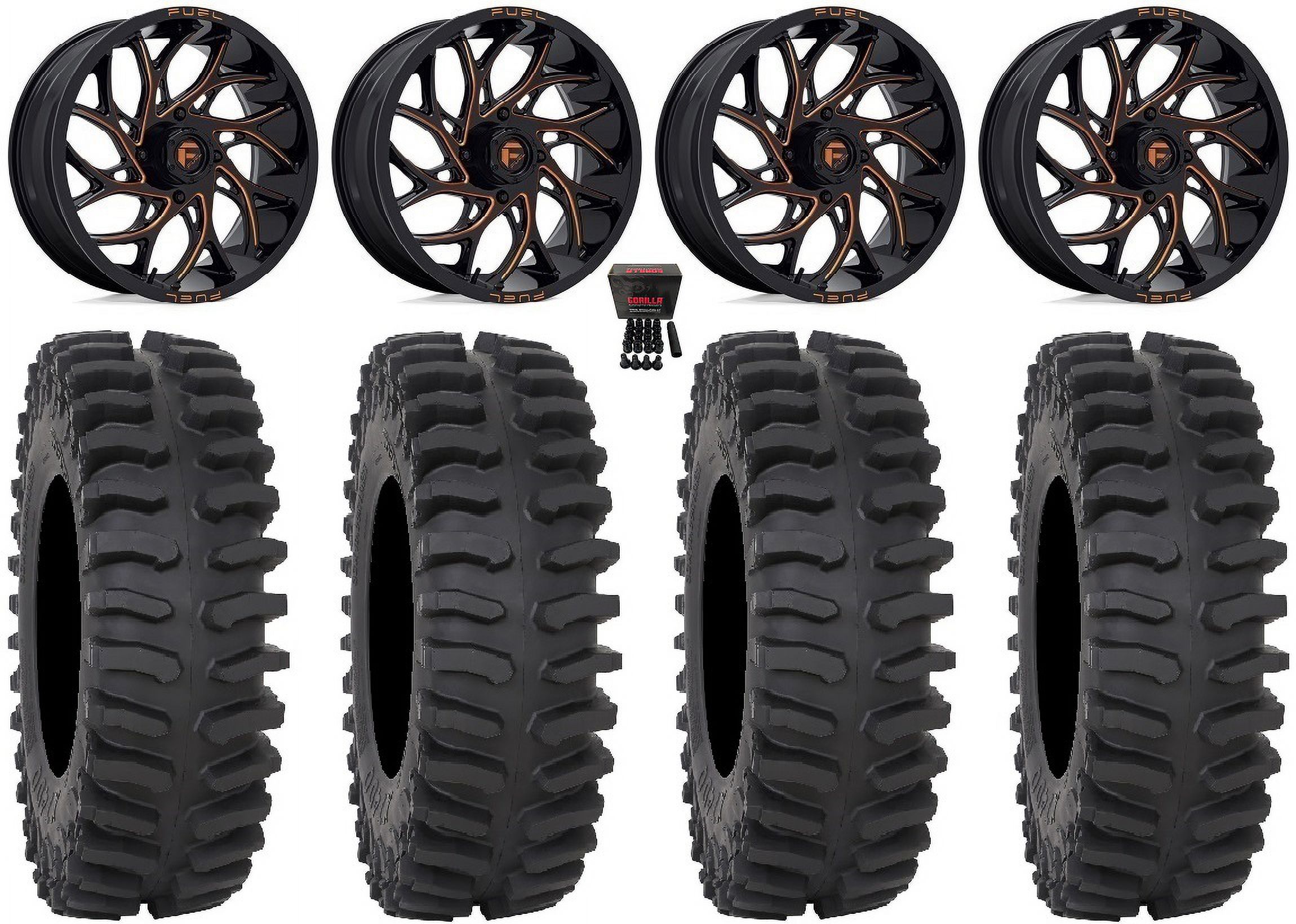 Fuel Runner 18" Wheels Orange 35" XT400 Tires Can-Am Maverick X3 ...