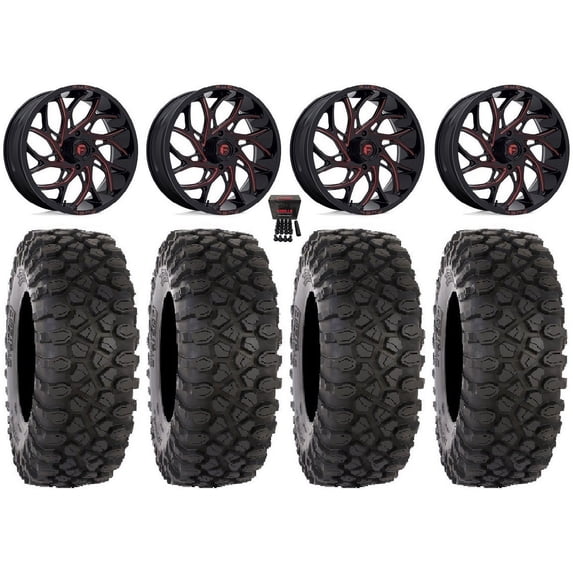 Fuel Runner 18" Wheels Red 35" XC450 Tires Can-Am Commander Maverick ...