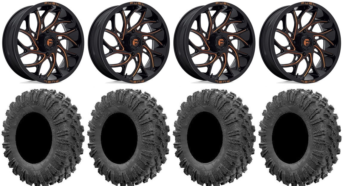 Fuel Runner 20" Wheels Orange 35" MotoRavage Tires Sportsman RZR Ranger ...