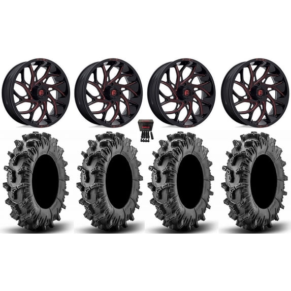 Fuel Runner 22" Wheels Red 35" Terminator Max Tires Can-Am Maverick X3 ...