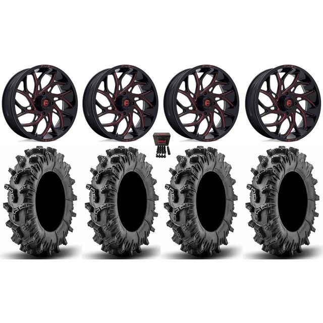 Fuel Runner 22" Wheels Red 35" Terminator Max Tires Can-Am Maverick X3 ...