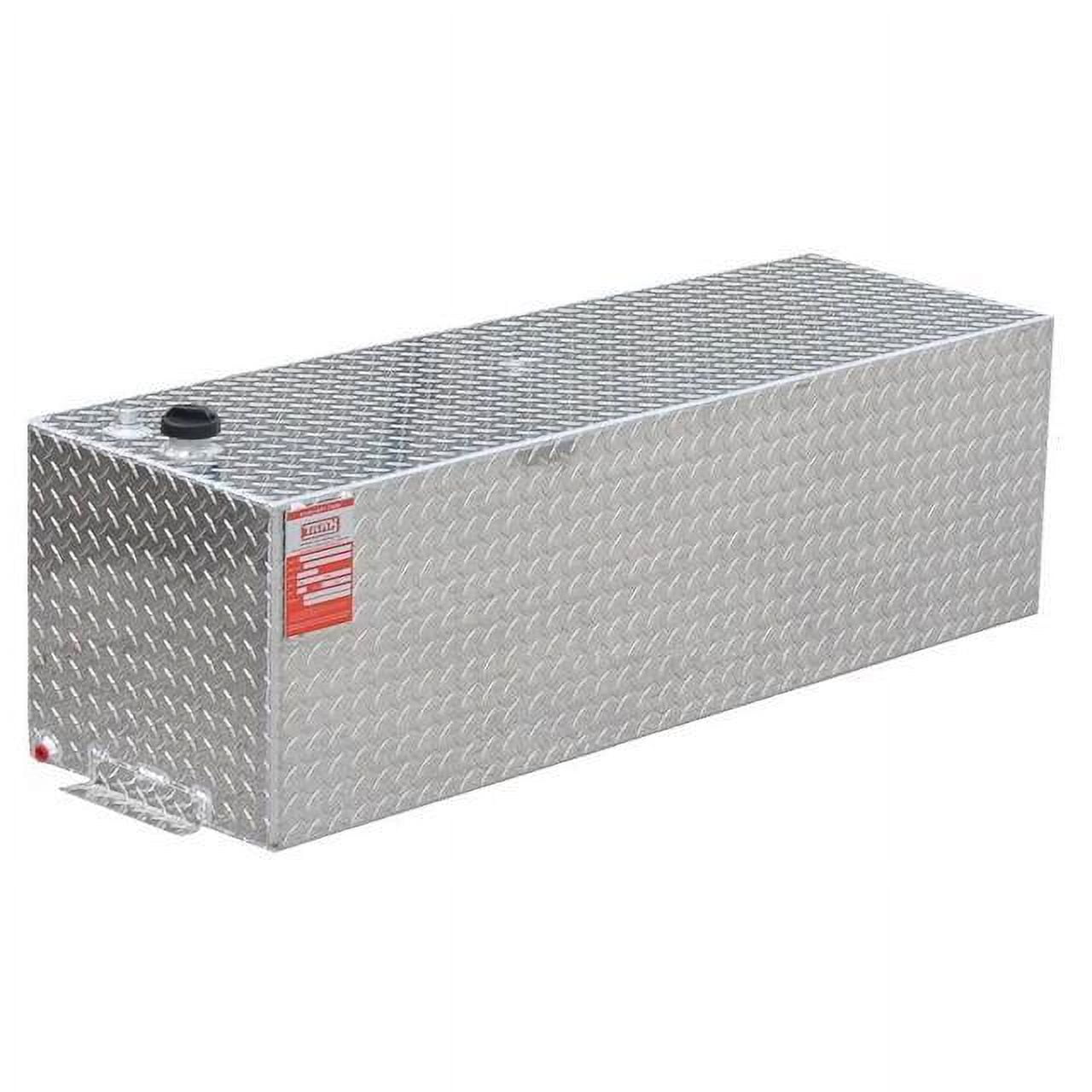 Fuel Shotz 42 Gallon rectangle diamond plate aluminum diesel auxilary ...