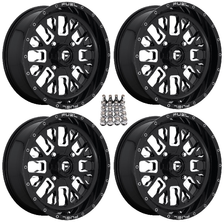 Fuel Stroke ATV Wheels Black 18" Sportsman RZR Ranger - Walmart.com