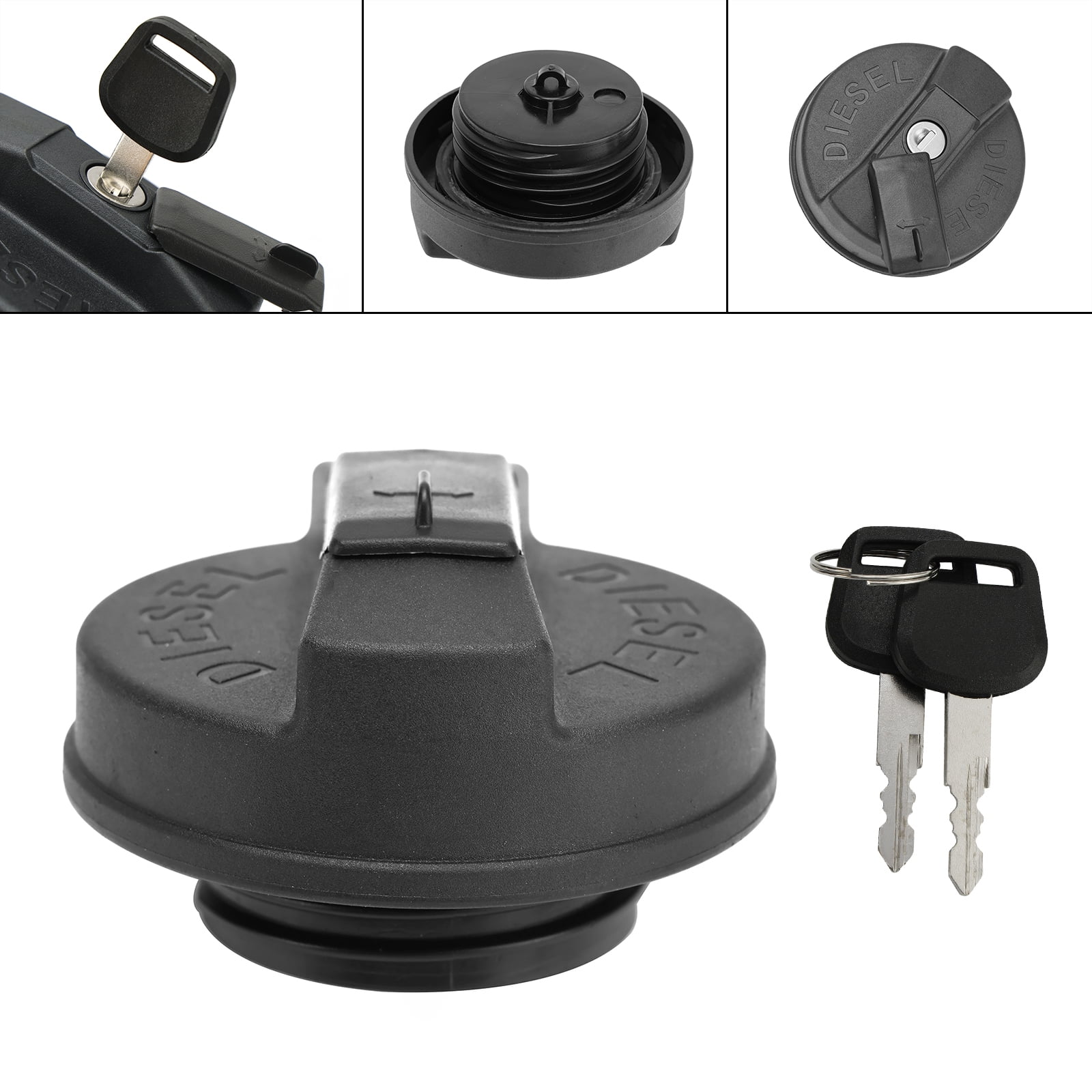 Lockable Gasoline Fuel Tank Cap 332/F4780 331/11403 with 2 Keys for JCB ...