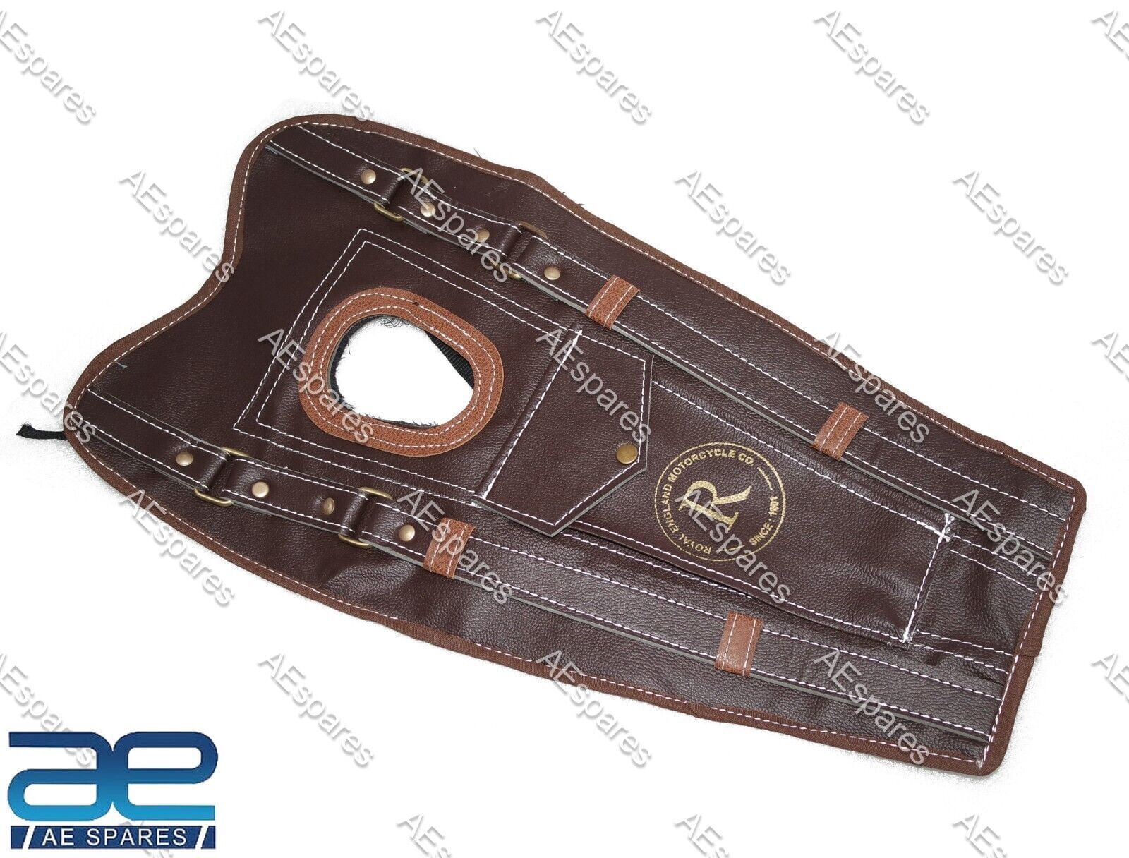 Fuel Tank Cover Protector for Strap For Royal Enfield Classic Bullet ...