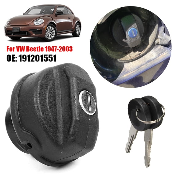 Fuel Tank Filler Cap Cover, With 2 Lockable Keys For VW LUPO BEETLE ...