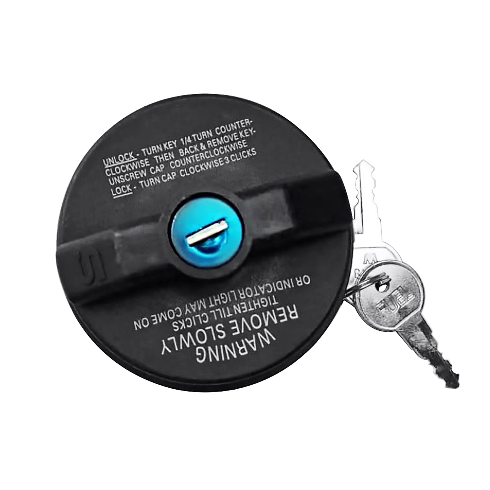 Fuel Tank Locking Gas Cap Cover Lid with KEY Trim, Replace Compatible ...