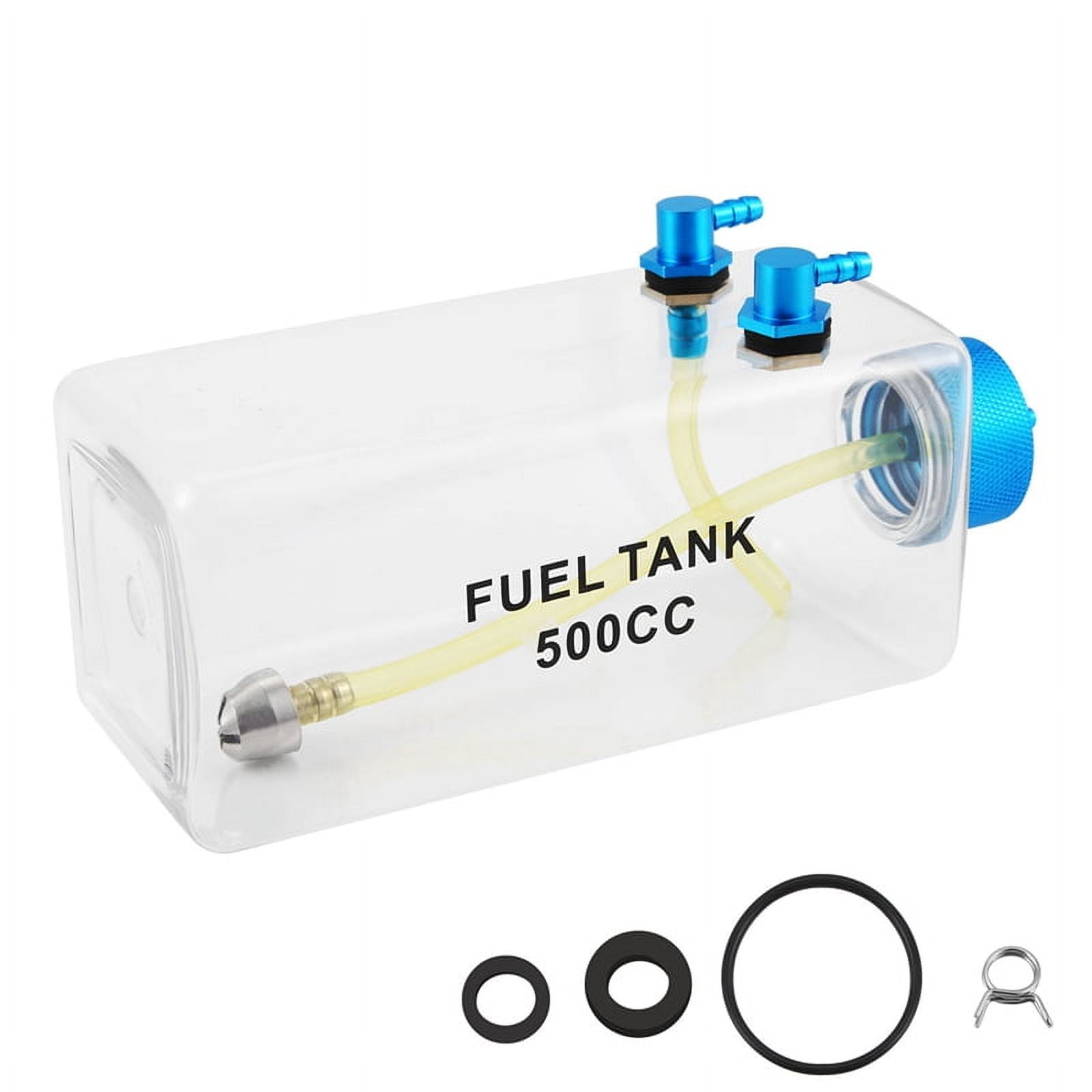 Fuel Tank Petrol Transparent Plastic Bottle 500CC CNC for RC Gas and ...
