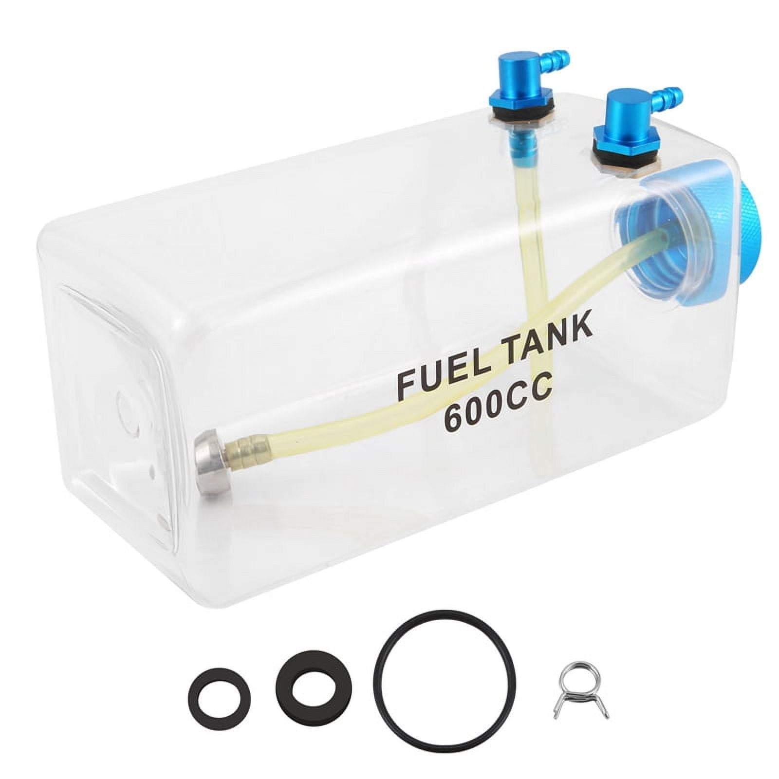 Fuel Tank Petrol Transparent Plastic Bottle 600CC CNC for RC Gas and ...