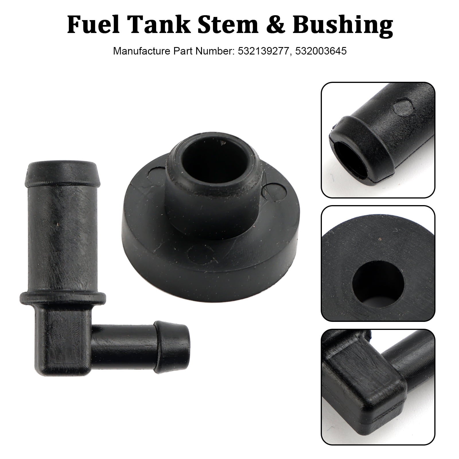 Fuel Tank Stem & Bushing Kit 532139277 532003645 for Husqvarna Lawn ...